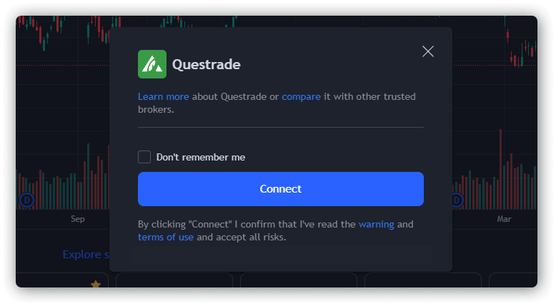 Getting Started With Tradingview Questrade Api Learning